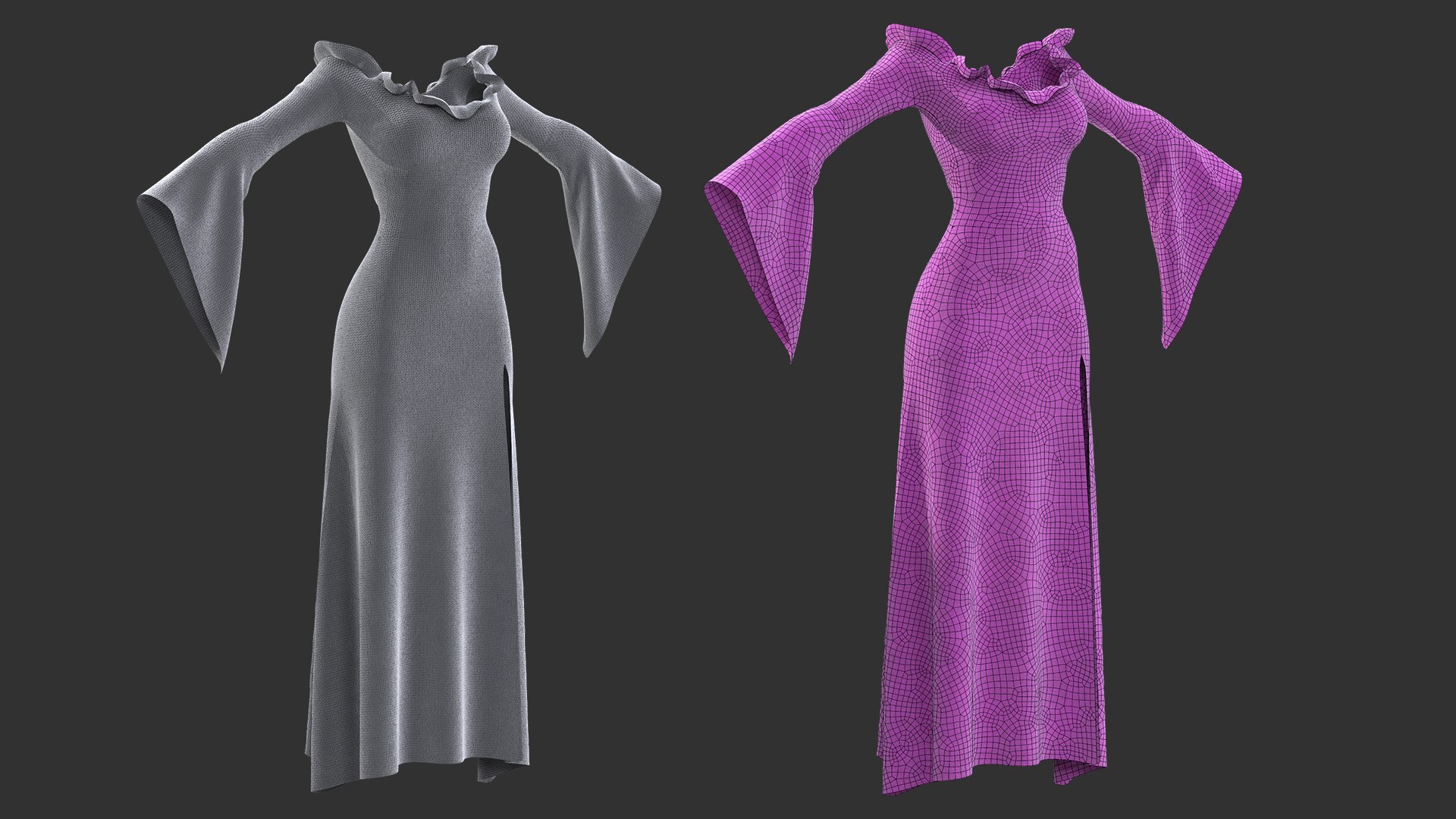 3D Stylized Dress - TurboSquid 2082519