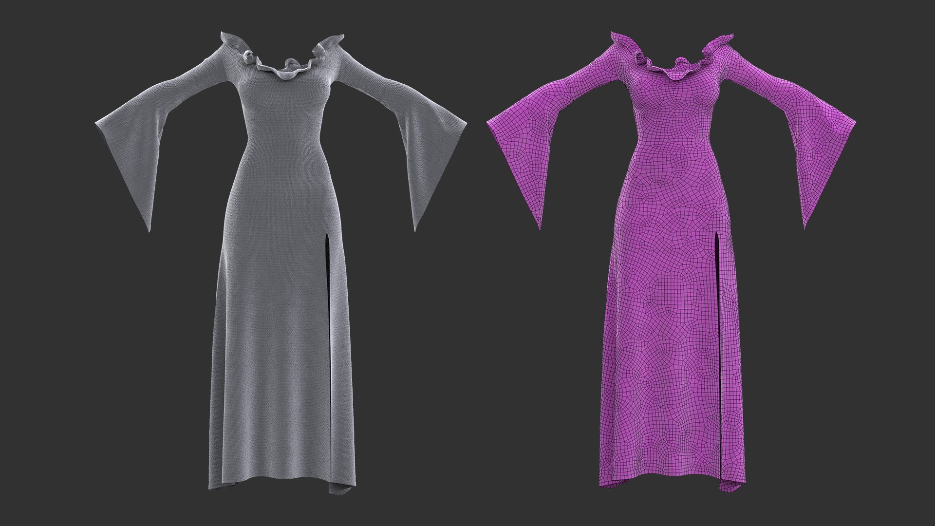 3D Stylized Dress - TurboSquid 2082519