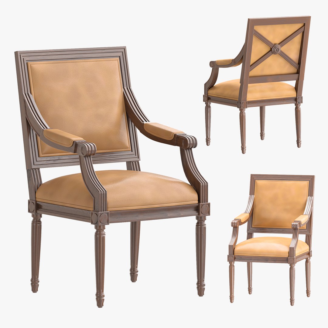 3D Nancy Corzine Savoy Arm Side Armchair - TurboSquid 2003452