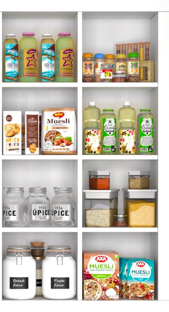 Food Cupboard 3D Model - TurboSquid 1534266