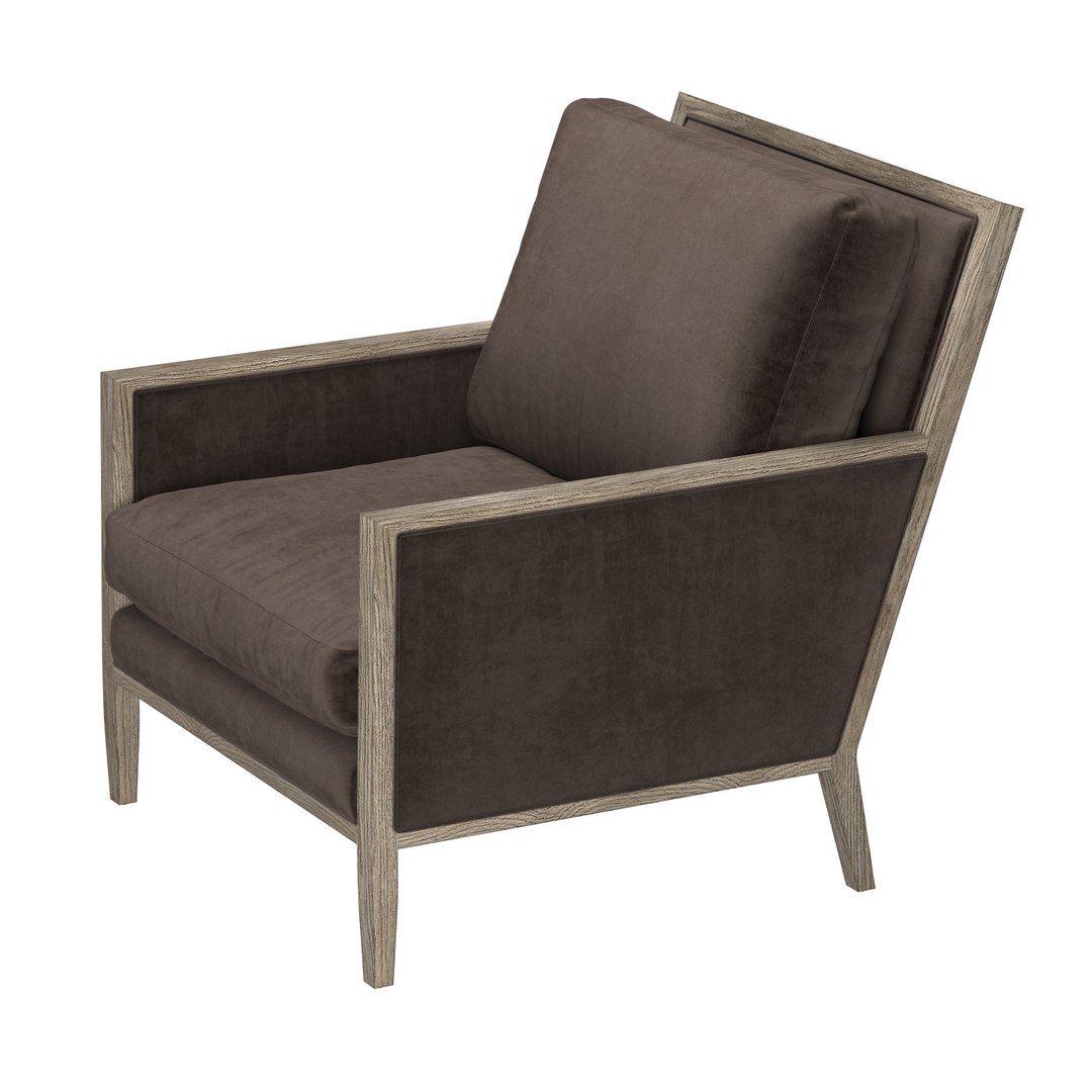 3D FRENCH CONTEMPORARY TRACK ARM LOW BACK CHAIR Model - TurboSquid 1900805