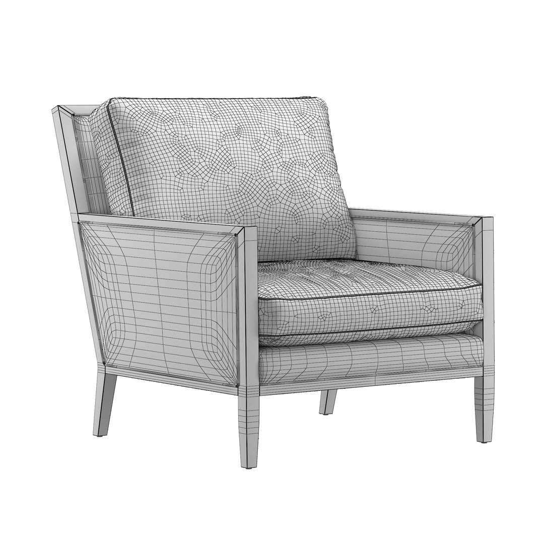 3D FRENCH CONTEMPORARY TRACK ARM LOW BACK CHAIR Model - TurboSquid 1900805