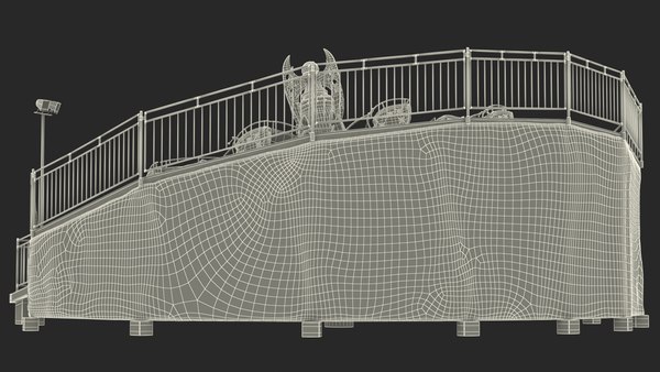 Flat Ride Theme Park Attraction Rigged Modelo 3D - TurboSquid 1884946