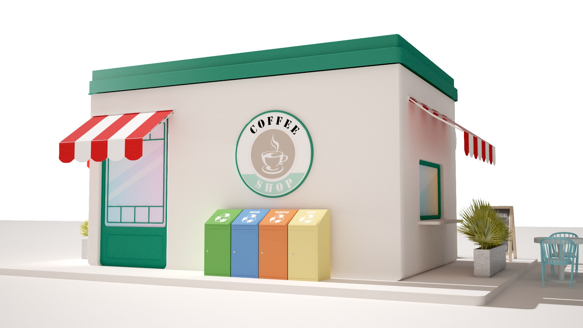 Coffee Shop Model - TurboSquid 1978680