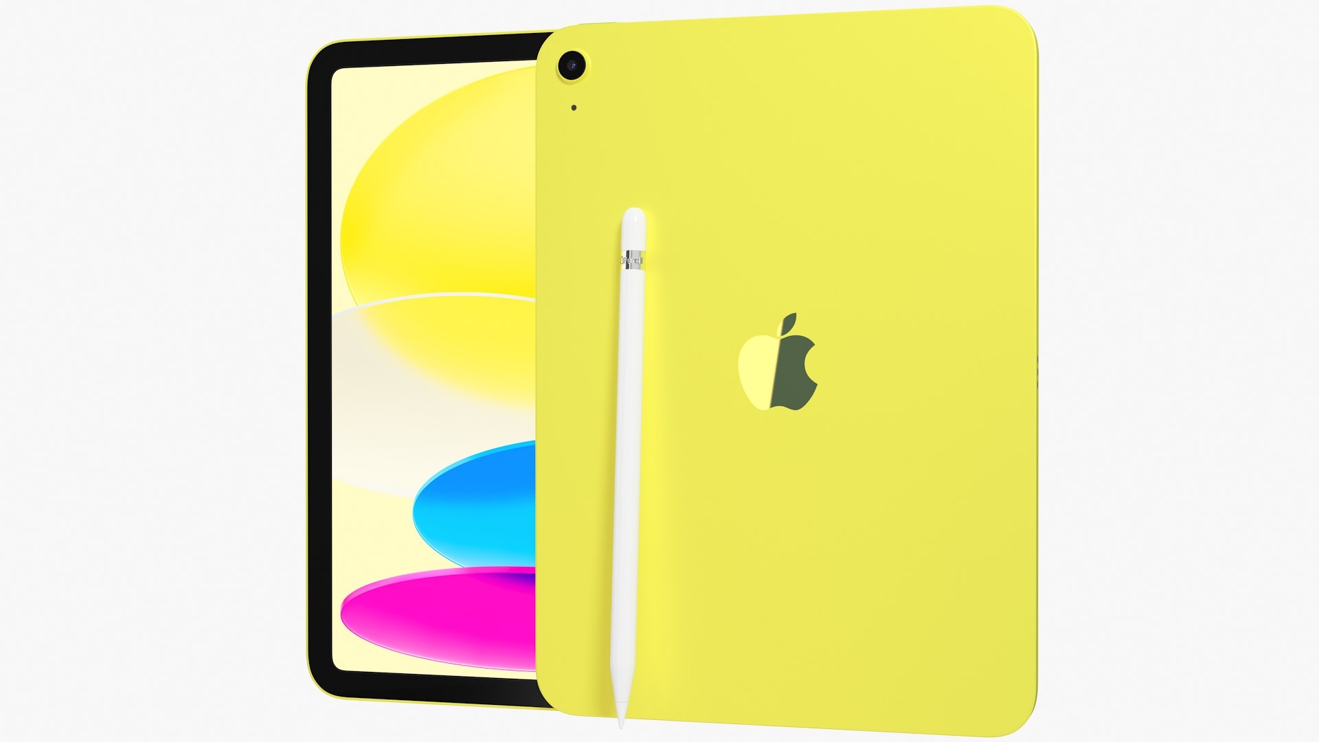 Apple IPad 2025 11th Gen WiFi-Cellular With Pencil Yellow 3D Model ...