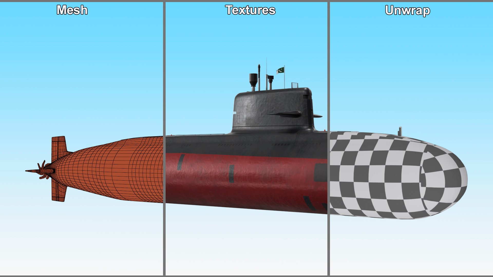 3D Pakistan Navy Submarine Type 039A Model - TurboSquid 2419378