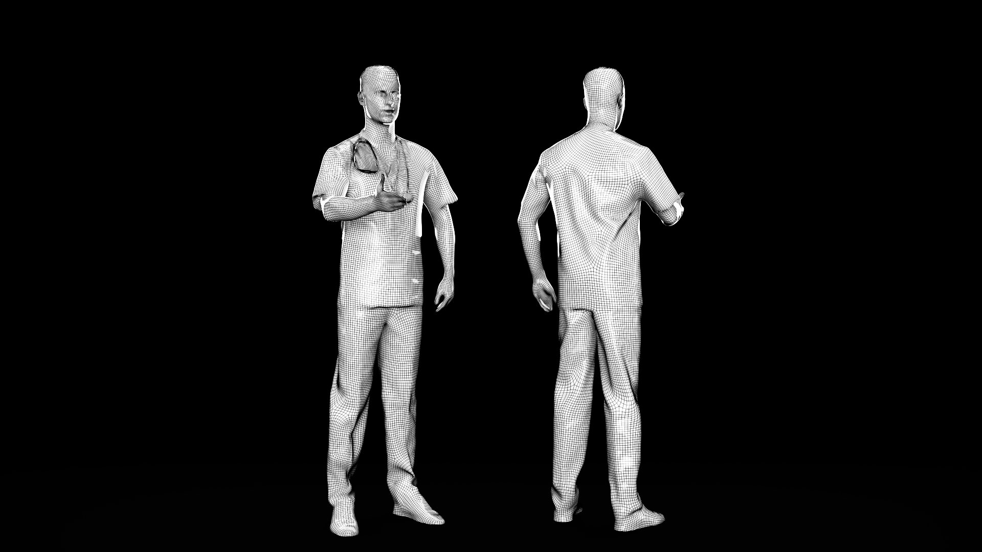Human Man Surgical Character 3D Model - TurboSquid 1449814