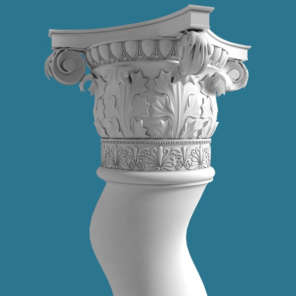corinthian column 3d max