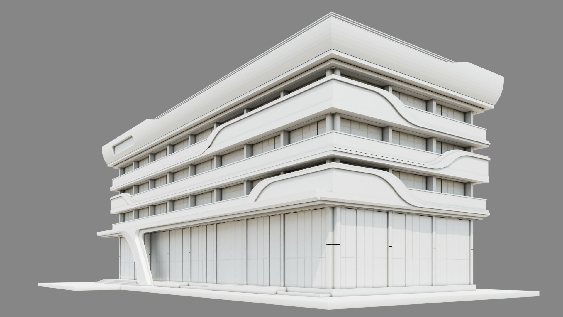 Modern Building 3D model - TurboSquid 2028998