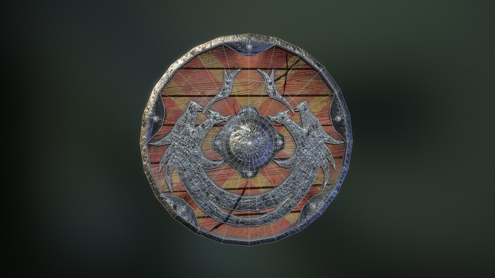 Viking Shield Kit Game Ready Low-poly 3D Model - TurboSquid 1713979