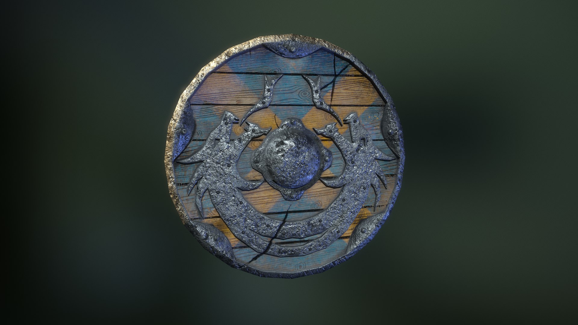 Viking Shield Kit Game Ready Low-poly 3D Model - TurboSquid 1713979