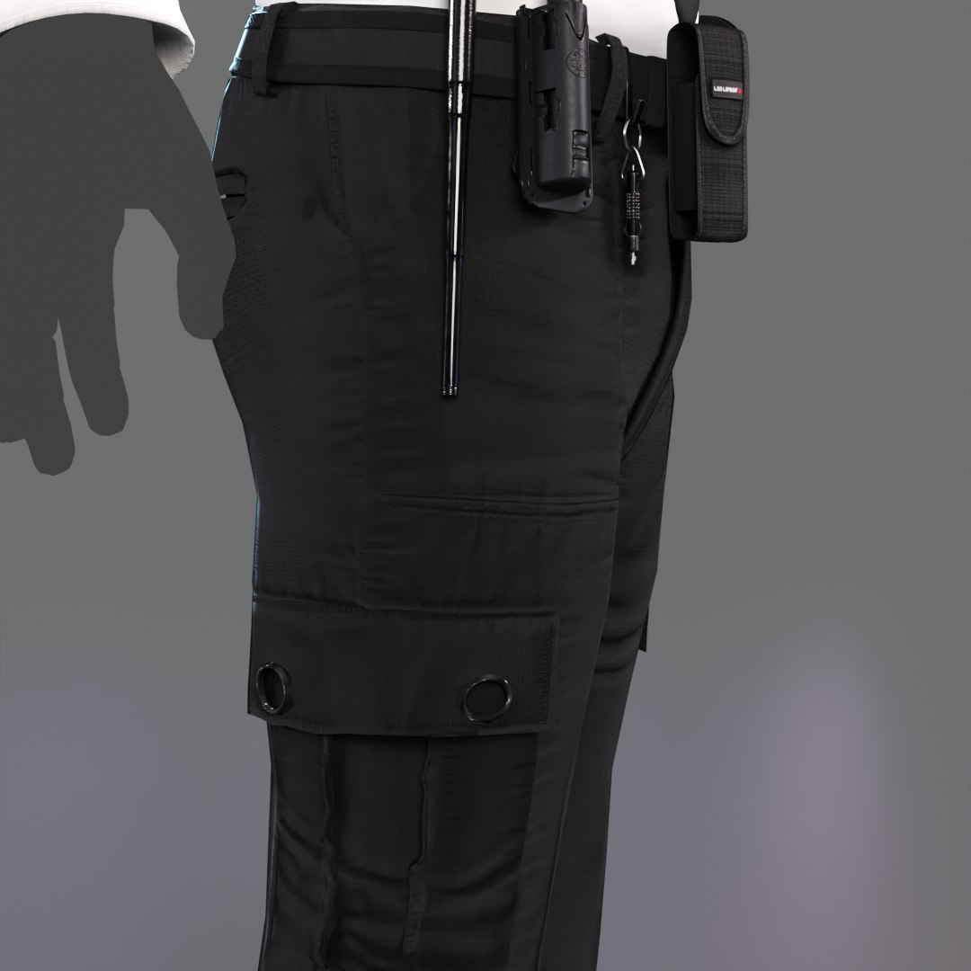 Police Uniform Duty Belt 3D Model - TurboSquid 1966254
