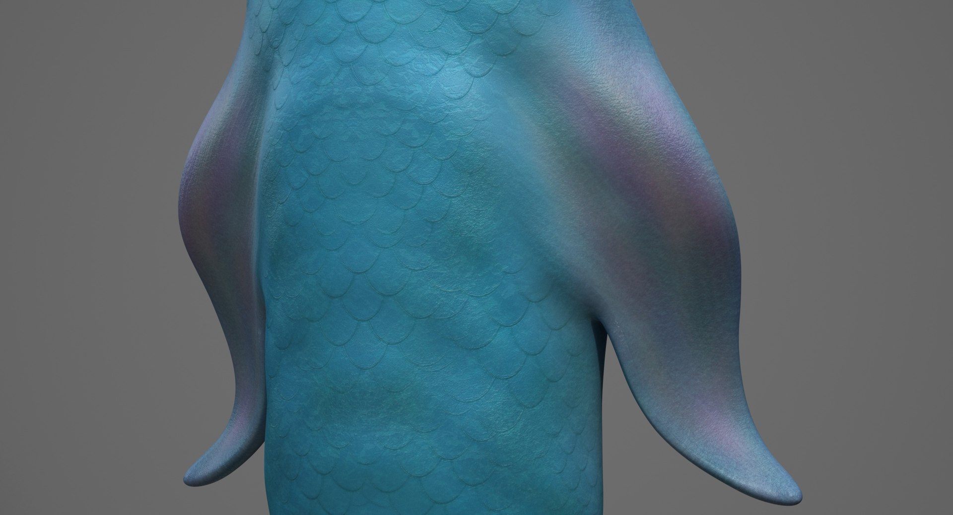 3D Model Blue Mermaid Character - TurboSquid 1989830