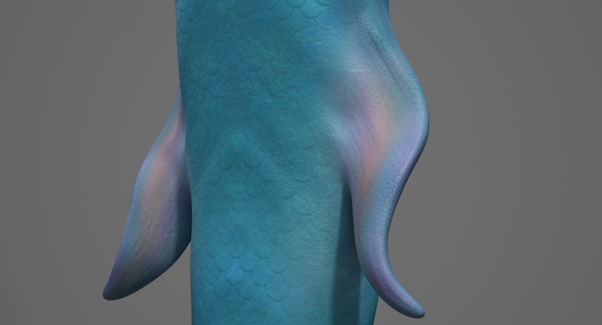 3D Model Blue Mermaid Character - TurboSquid 1989830