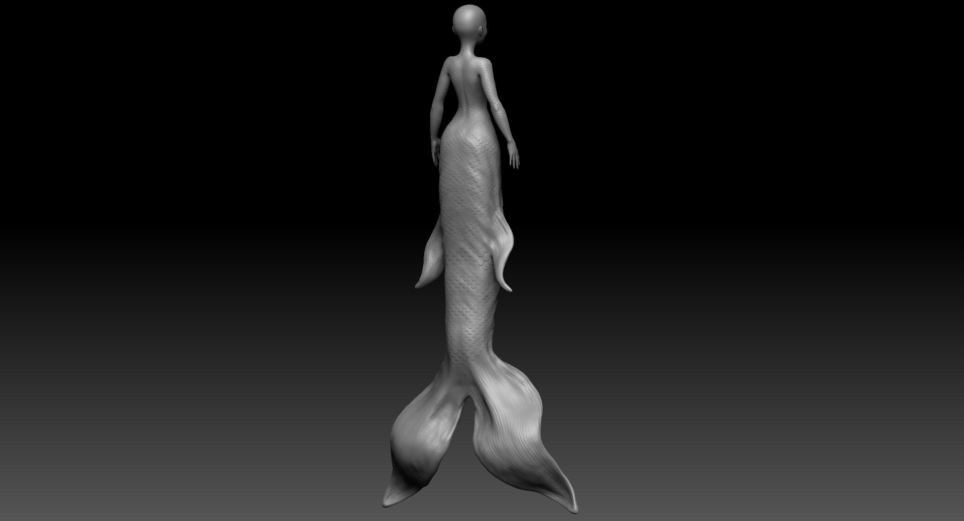 3D Model Blue Mermaid Character - TurboSquid 1989830