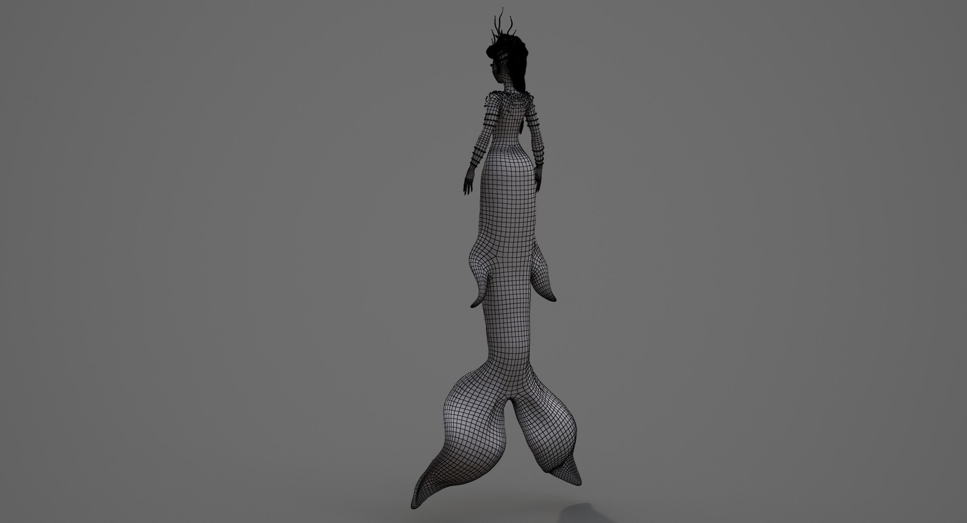 3D Model Blue Mermaid Character - TurboSquid 1989830