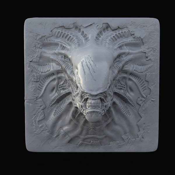 3d model alien head