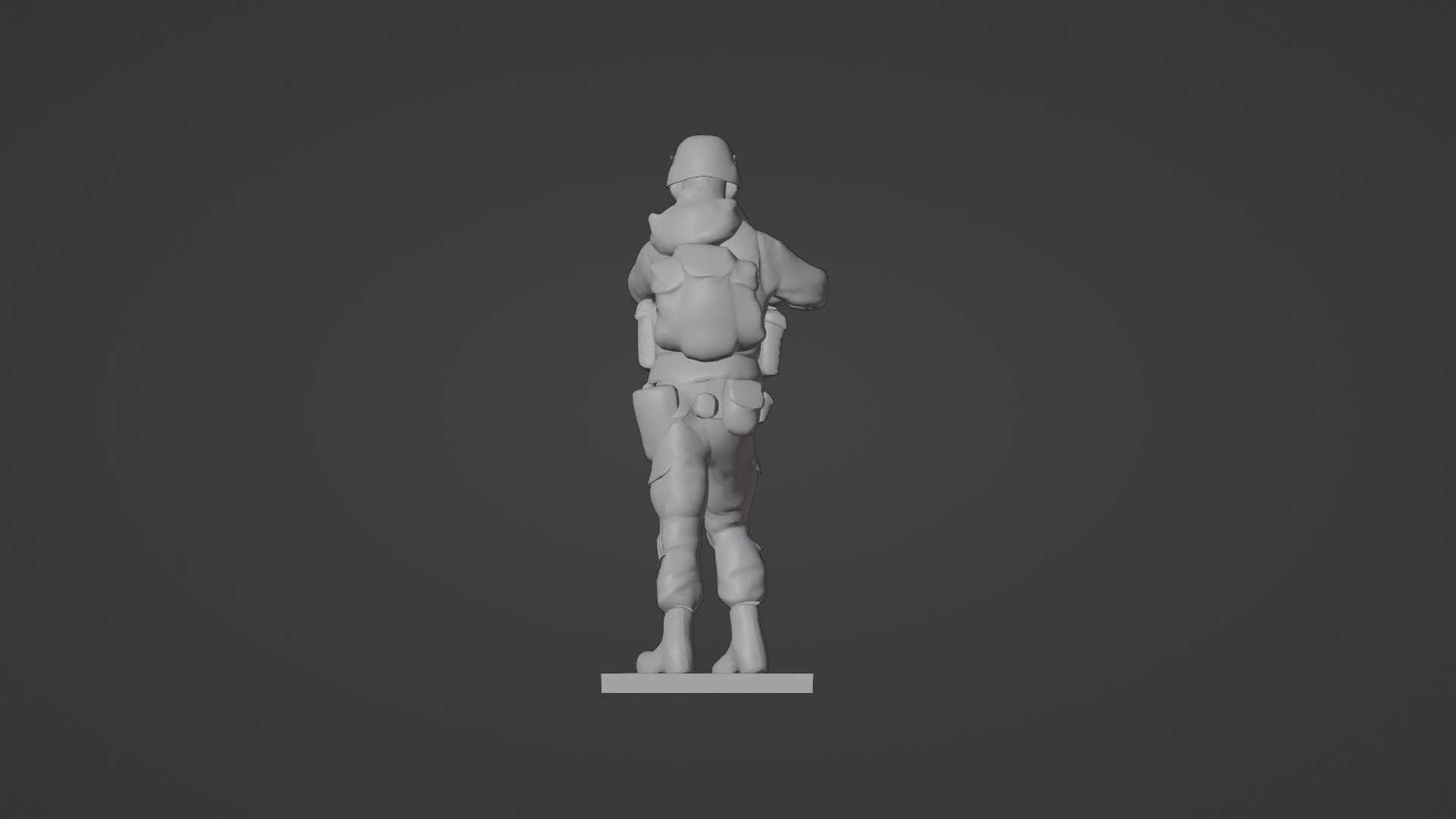 3D Figure Of A Soldier With AK Stl - TurboSquid 1951554