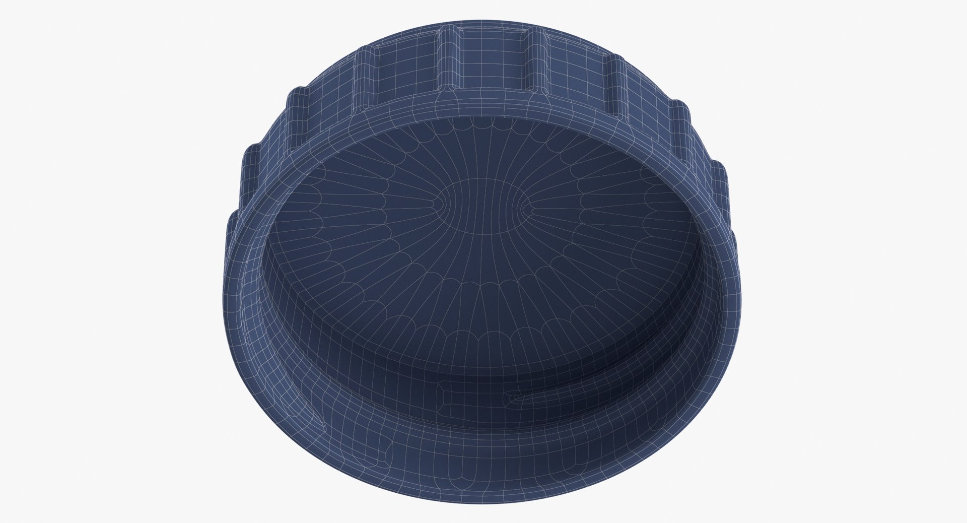 Ribbed plastic buttress cap model - TurboSquid 1712663