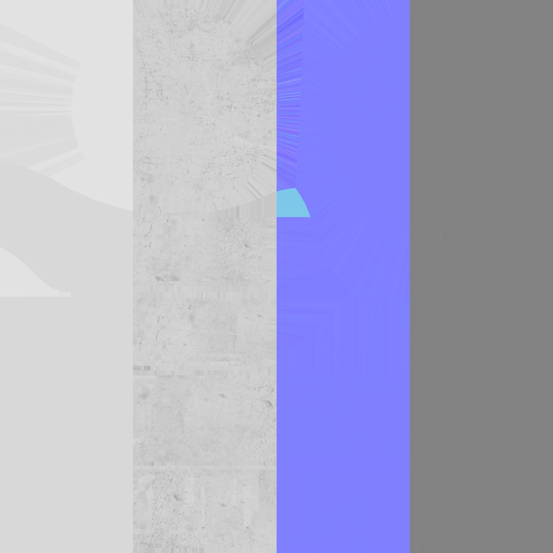 Ribbed plastic buttress cap model - TurboSquid 1712663