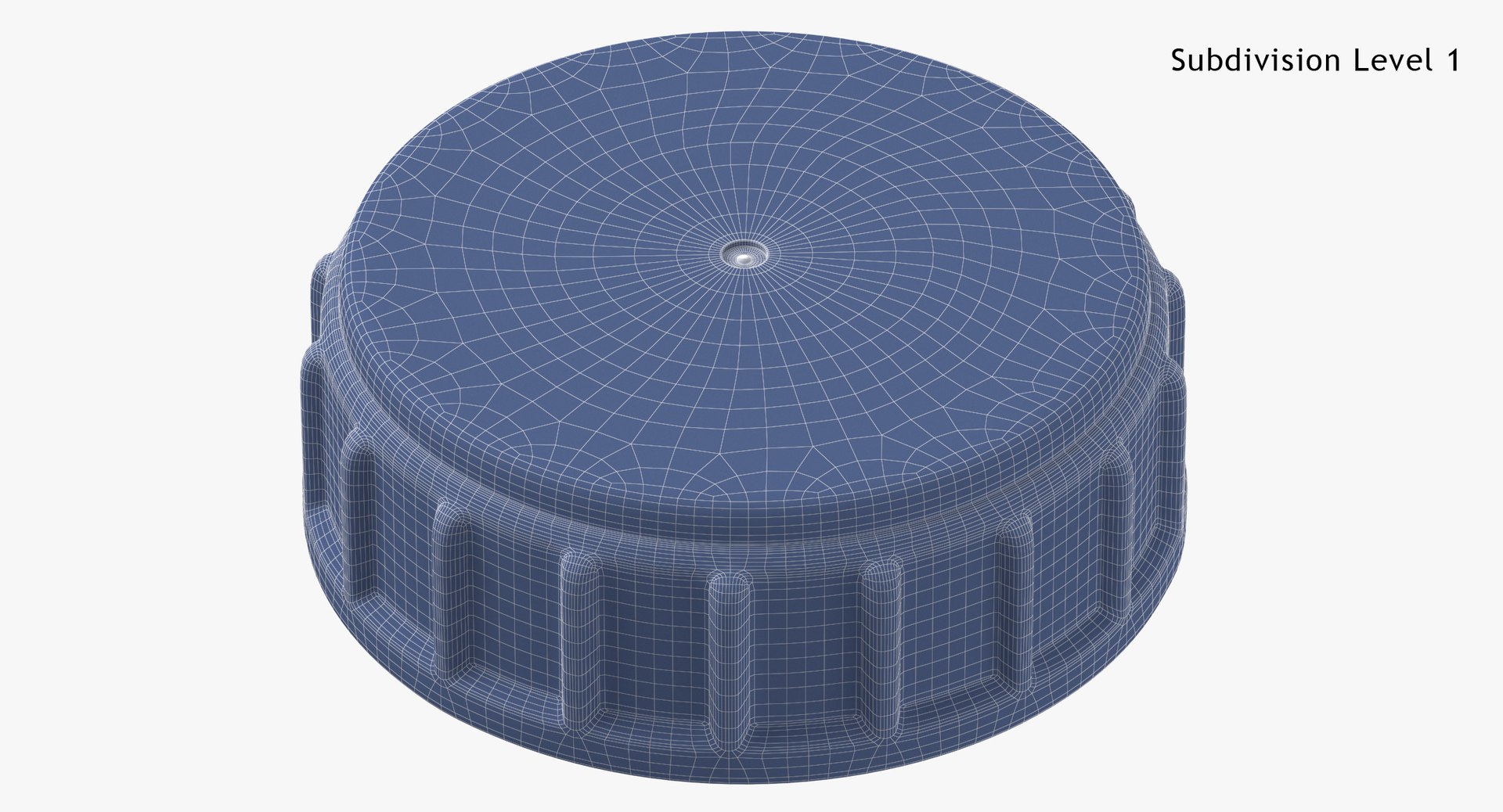 Ribbed plastic buttress cap model - TurboSquid 1712663