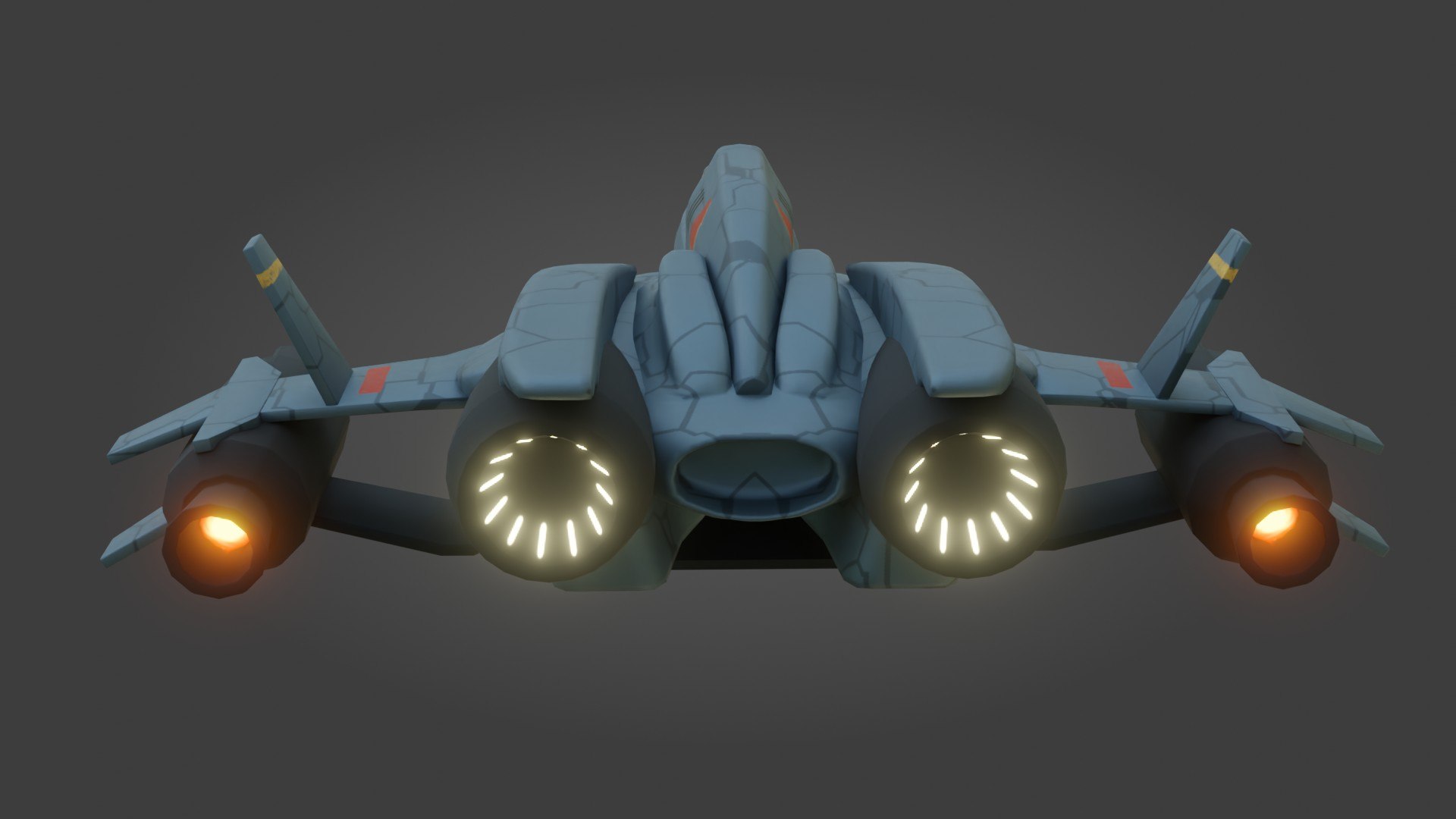 Sci-Fi Fighter Jet - Low Poly - Game Ready - PBR Model - TurboSquid 2088888
