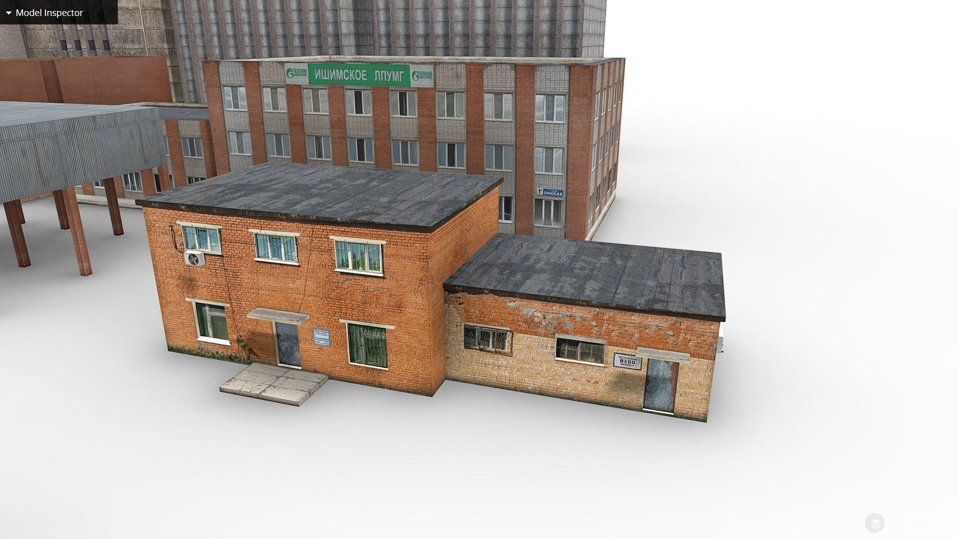3D Pack Old Industrial And Office Buildings Model - TurboSquid 1729490