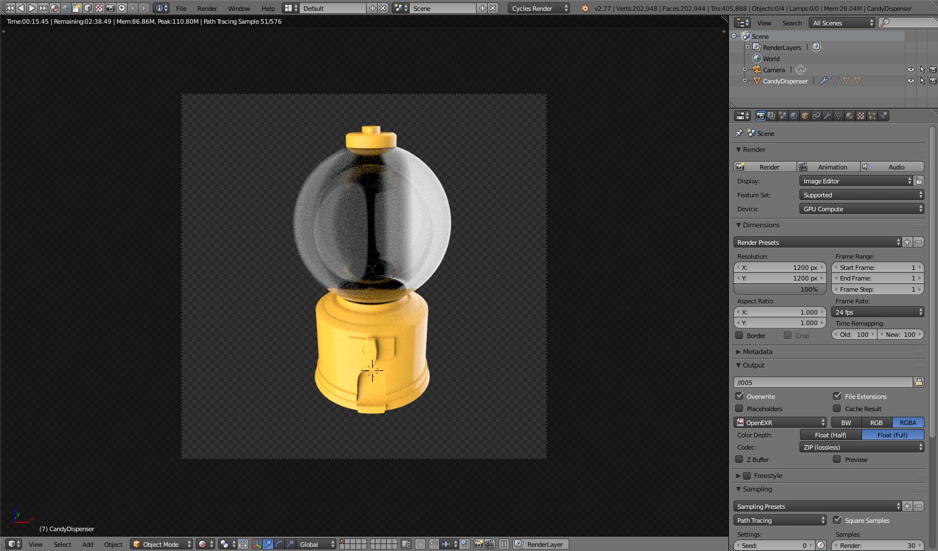 3d Candy Dispenser Model