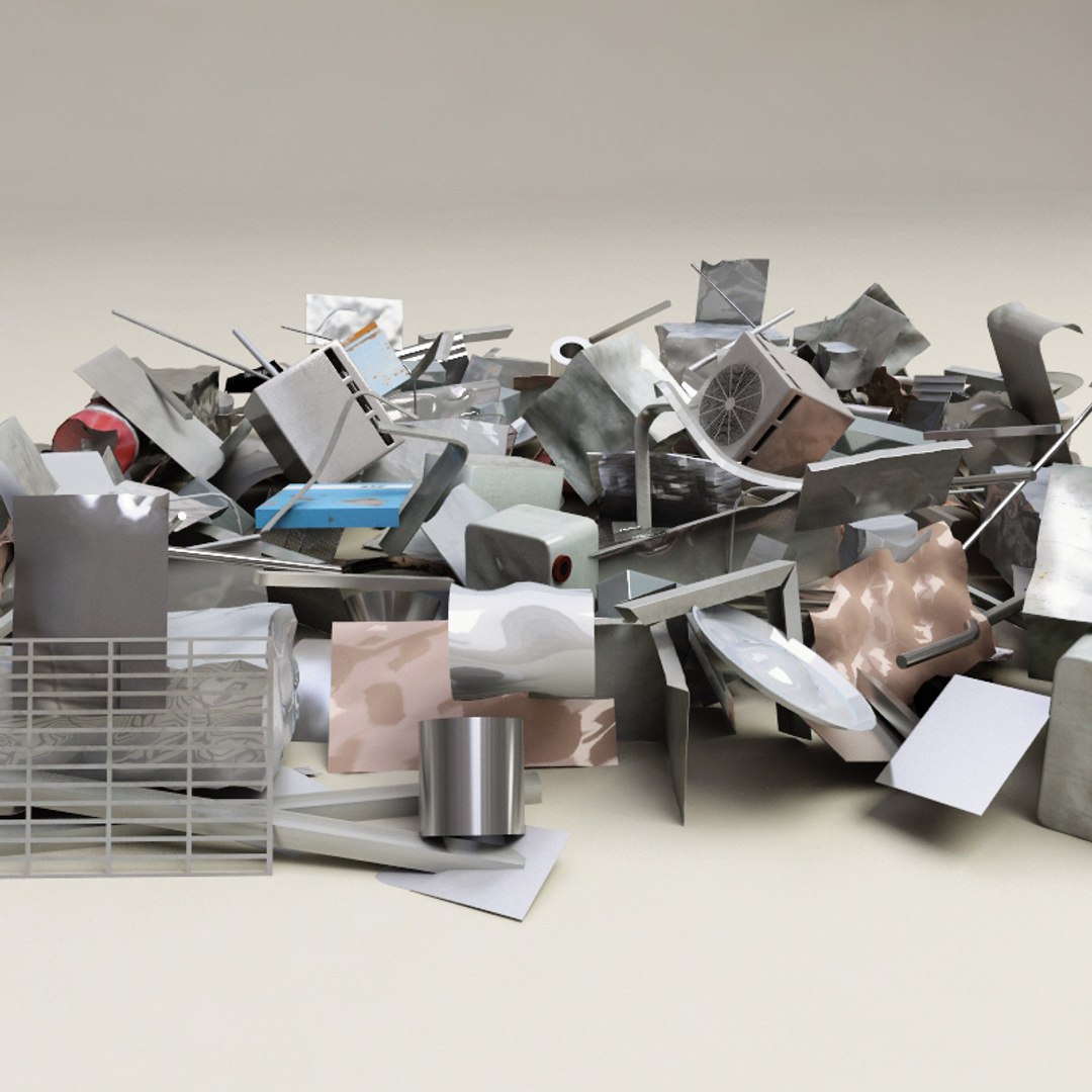 3ds Max Metall Debris