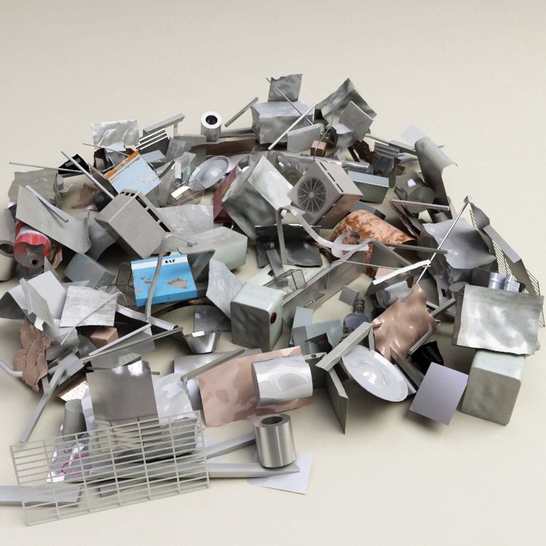3ds Max Metall Debris