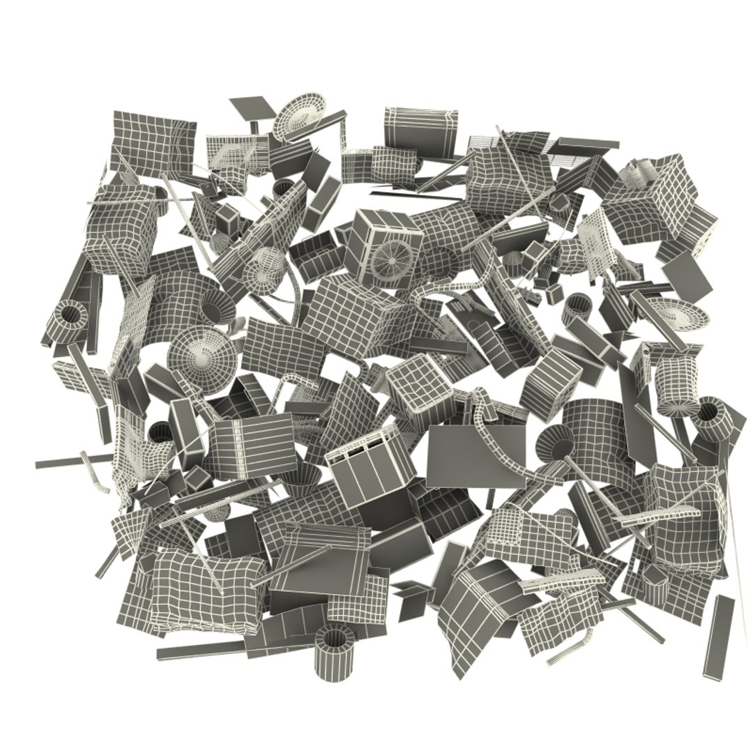 3ds Max Metall Debris
