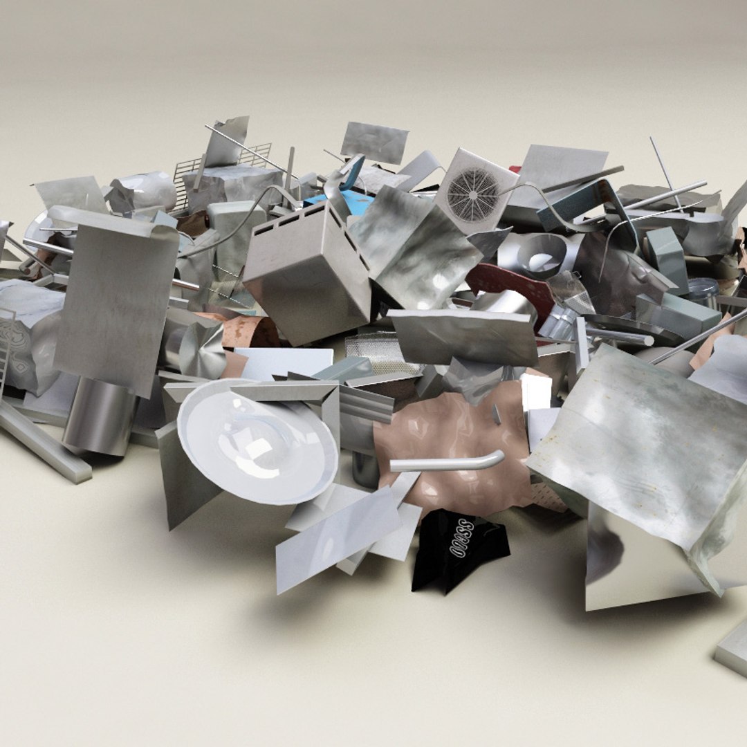 3ds Max Metall Debris