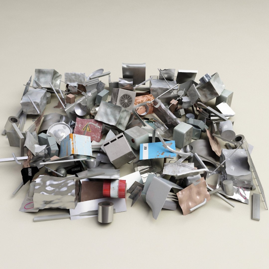 3ds Max Metall Debris