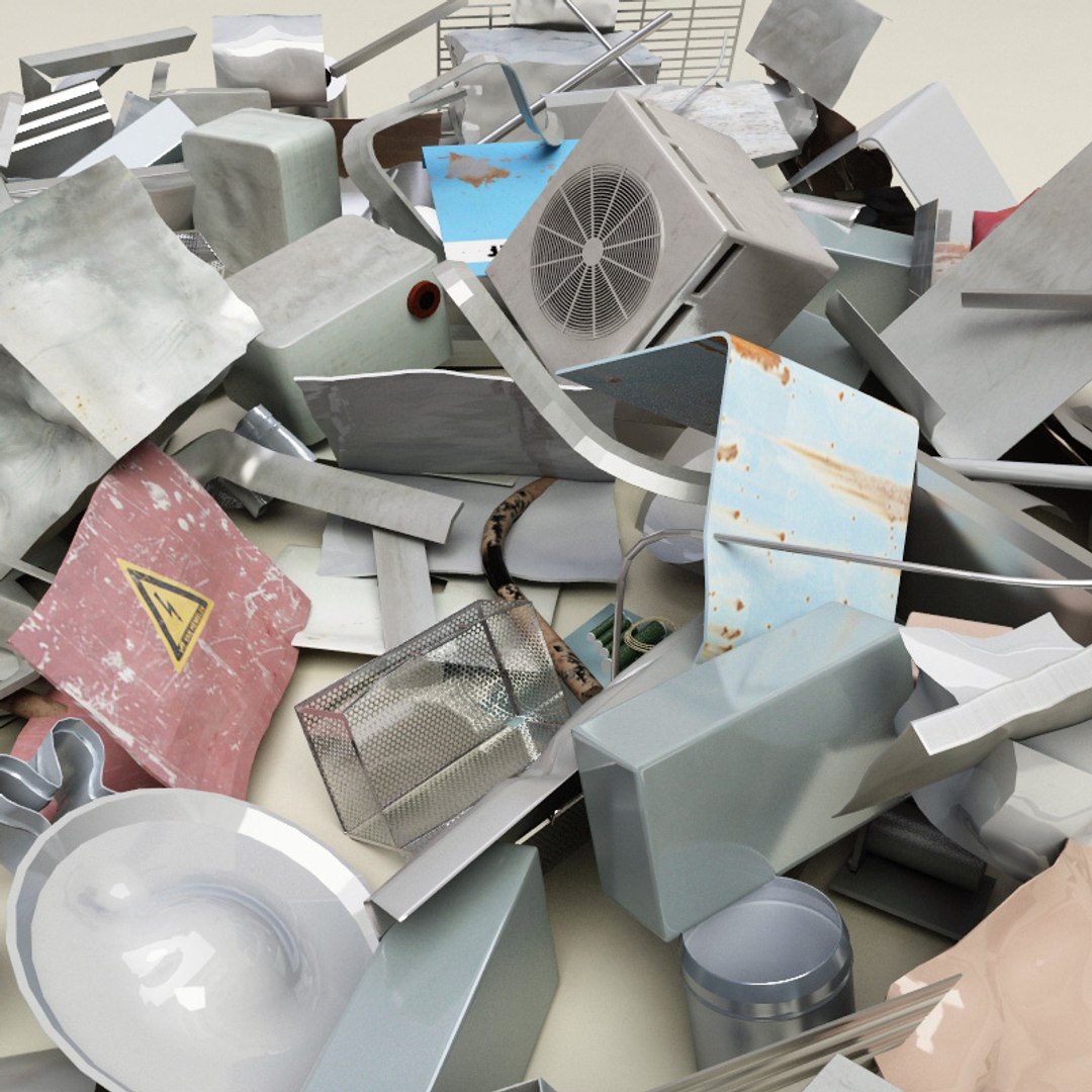 3ds Max Metall Debris