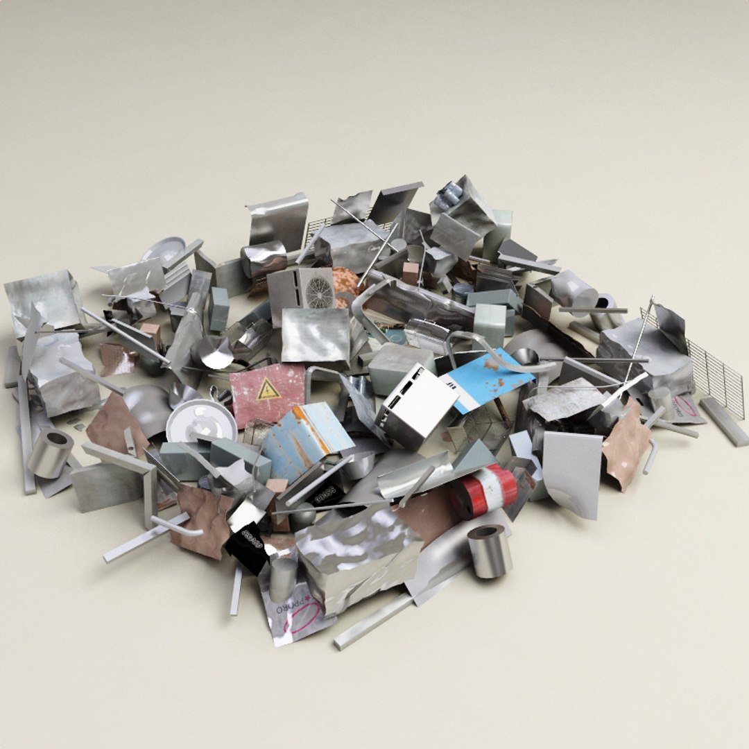 3ds Max Metall Debris