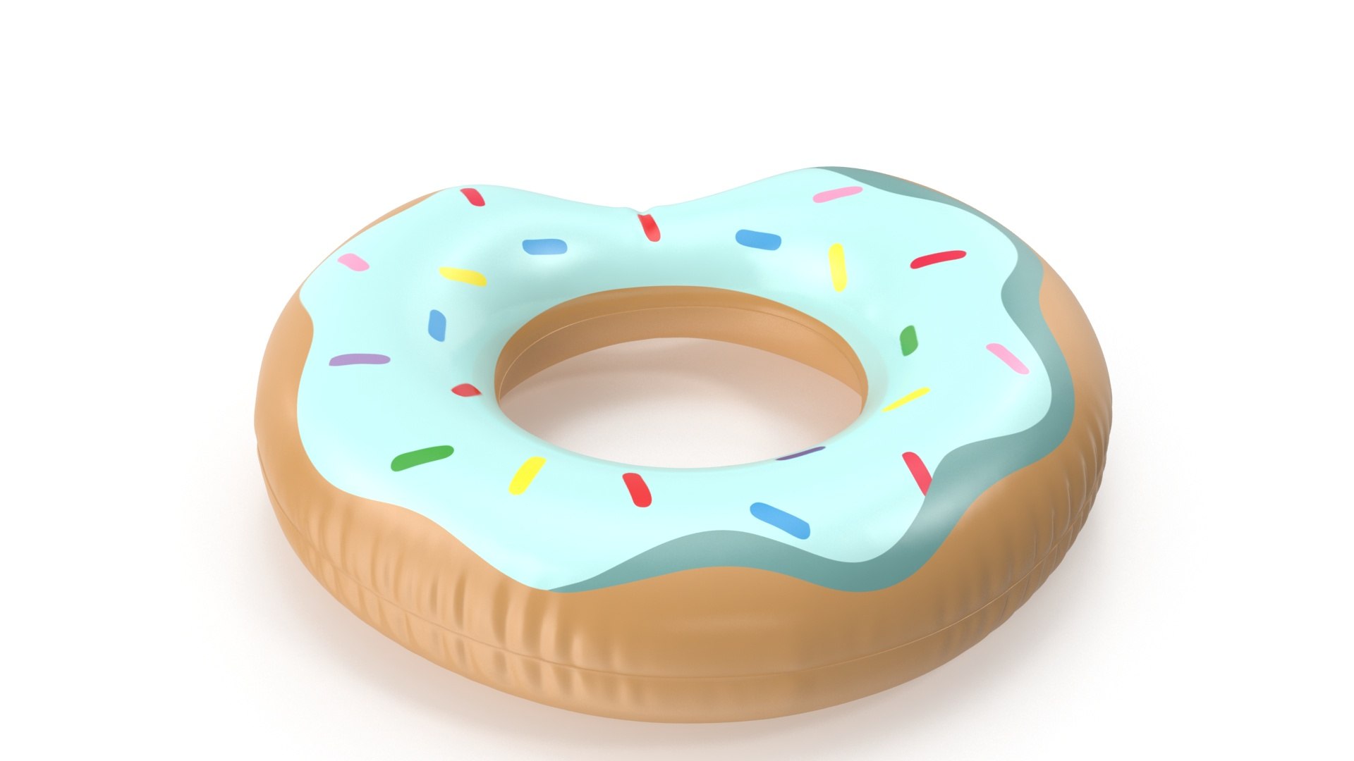 3D Giant Light Blue Top Donut Pool Float - TurboSquid 1756887