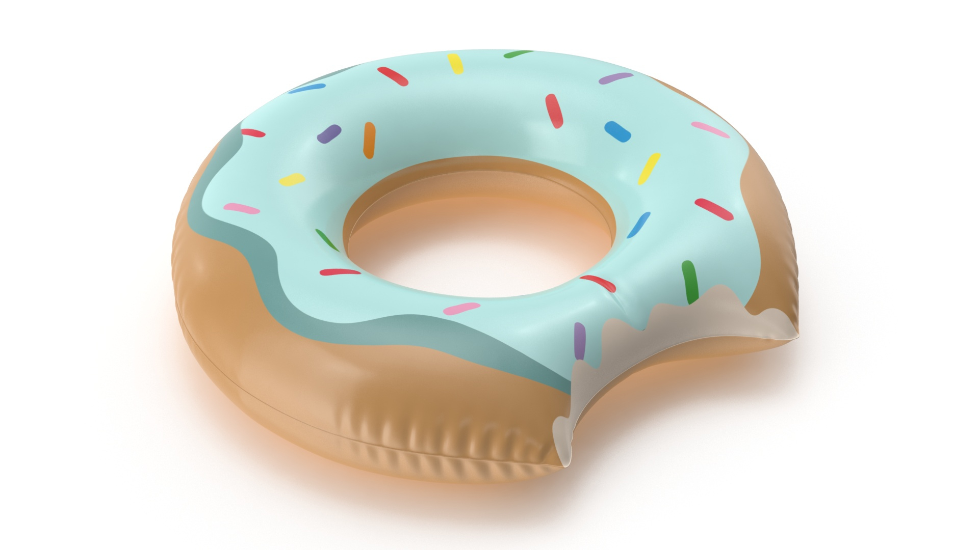 3d Giant Light Blue Top Donut Pool Float Turbosquid 1756887