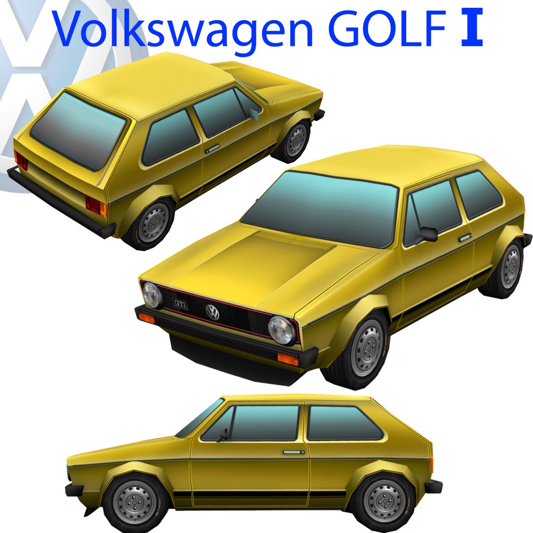 Volkswagen Golf 1 Car 3d Max