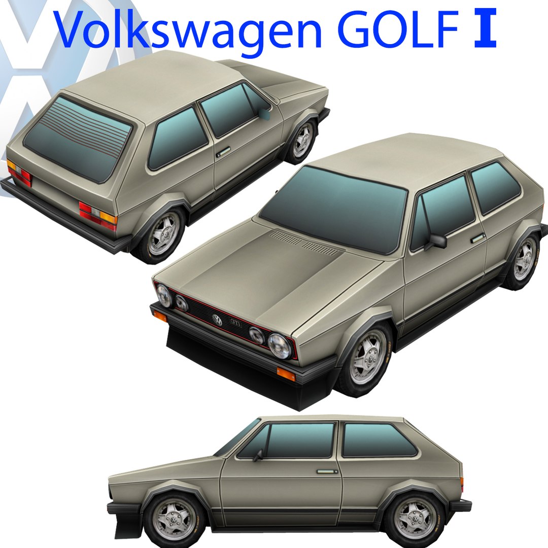 Volkswagen Golf 1 Car 3d Max