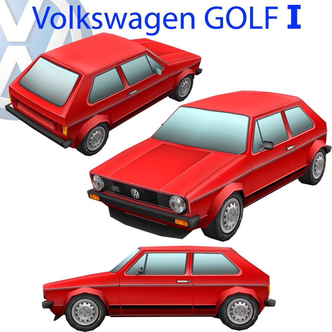 Volkswagen Golf 1 Car 3d Max