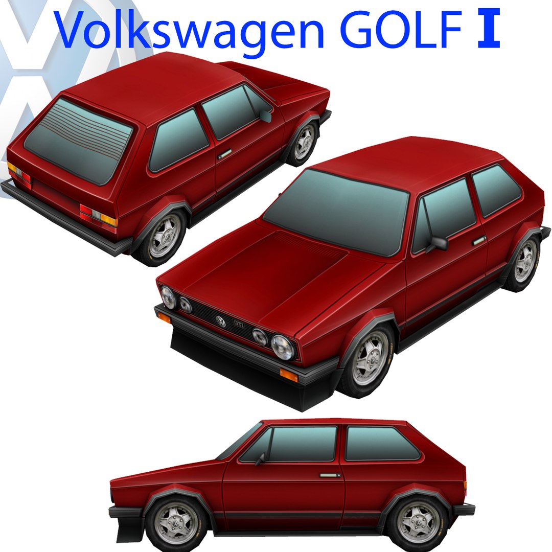 Volkswagen Golf 1 Car 3d Max