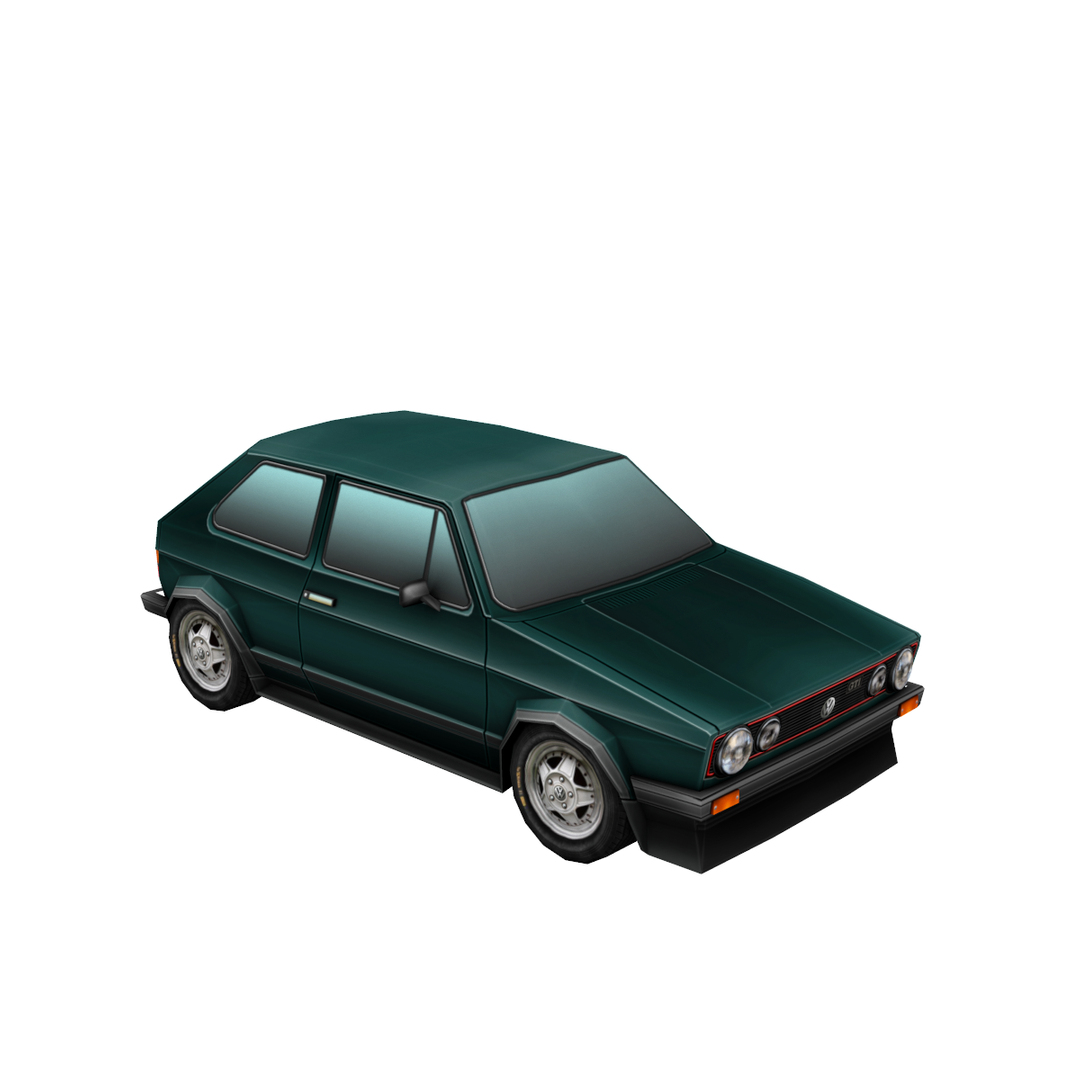 Volkswagen Golf 1 Car 3d Max