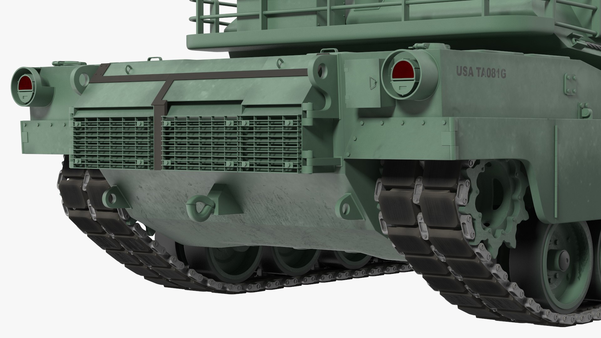 M1 Abrams 2 Green Rigged 3D model - TurboSquid 1933544