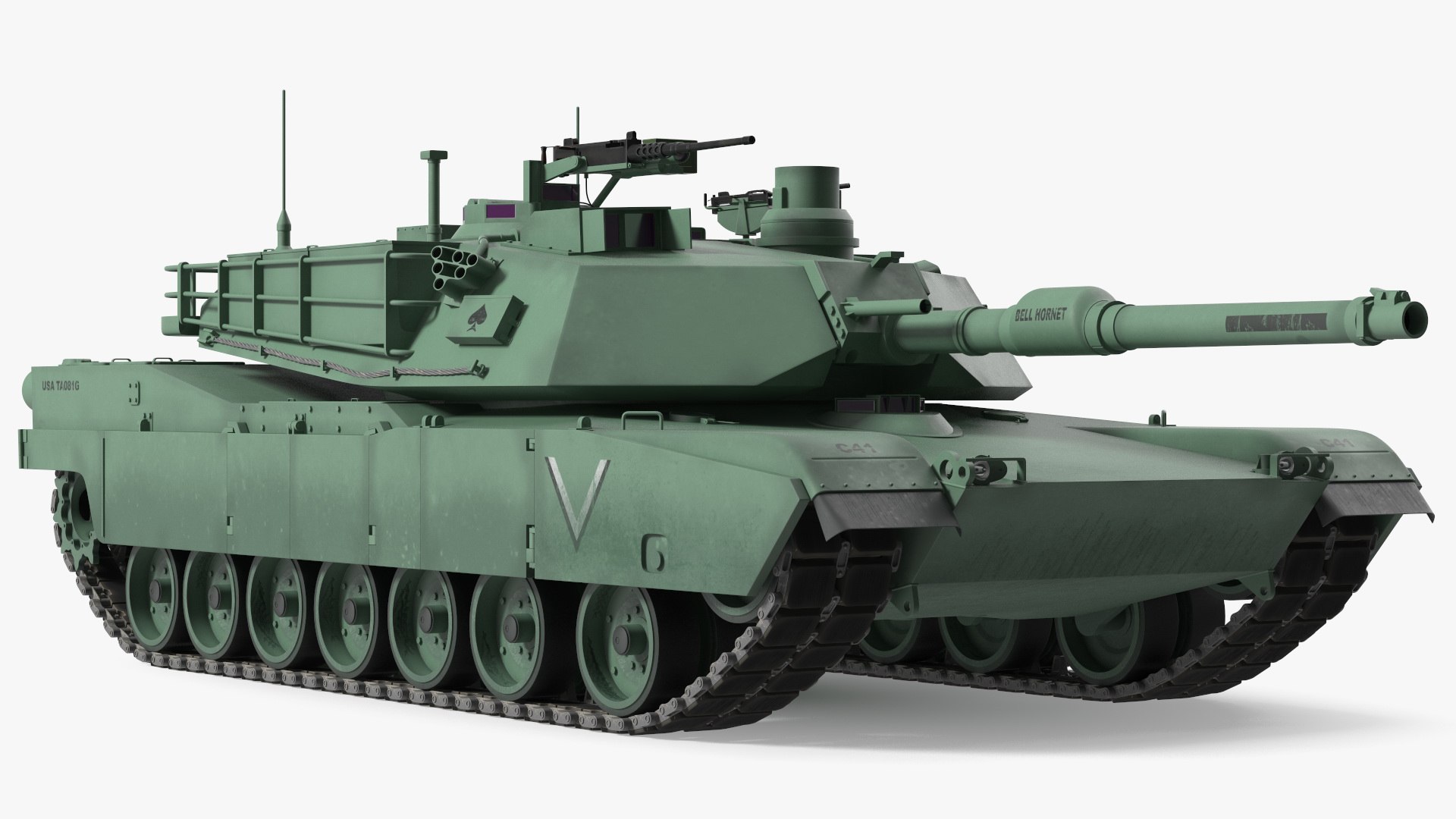 M1 Abrams 2 Green Rigged 3D model - TurboSquid 1933544