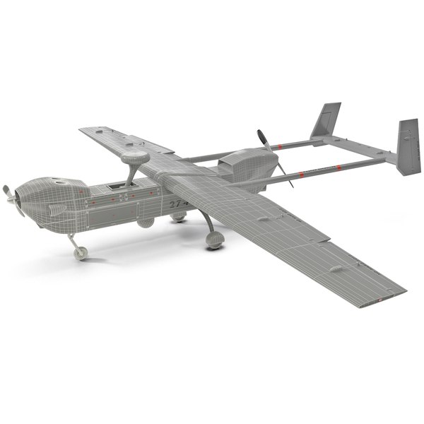 3ds max rq-5 hunter unmanned aircraft plane
