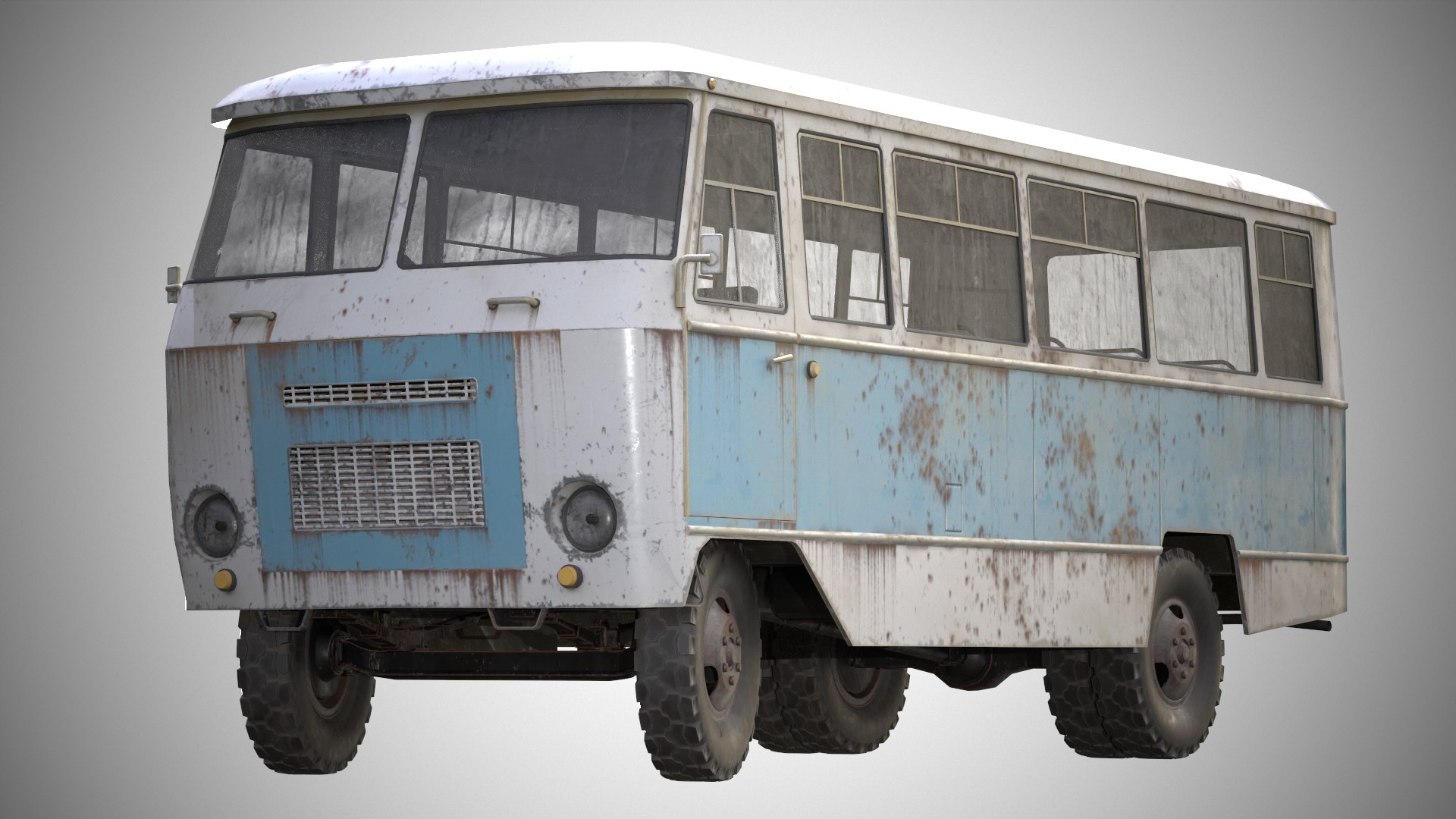 3D Soviet bus - G1A1 - TurboSquid 1864097