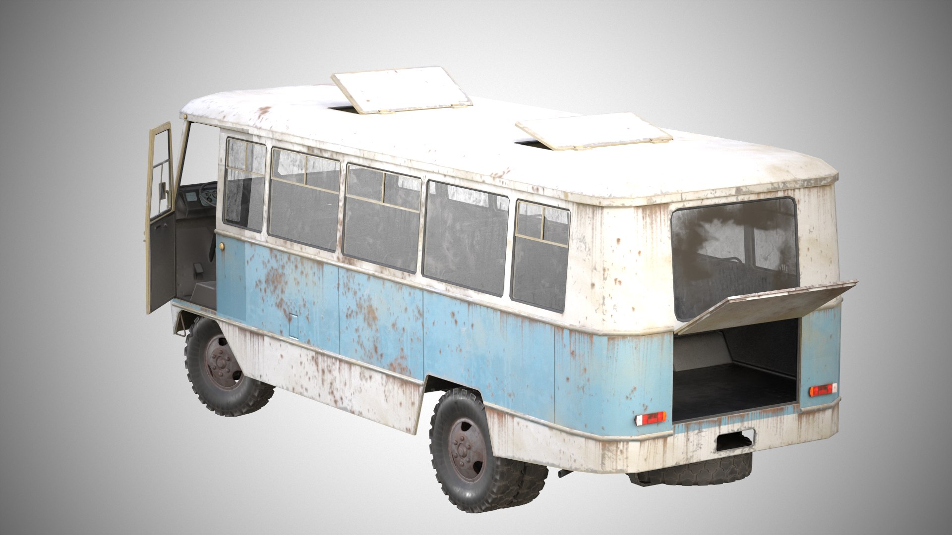 3D Soviet bus - G1A1 - TurboSquid 1864097