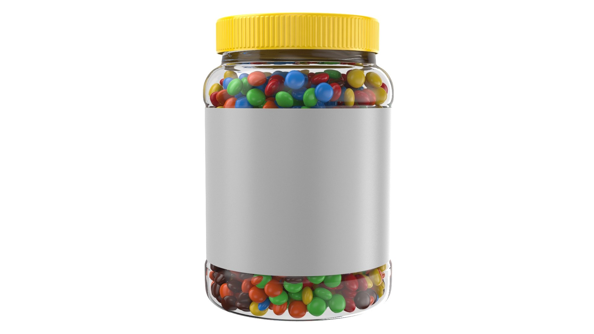 3D Candy Jar White Label Model - TurboSquid 1969872