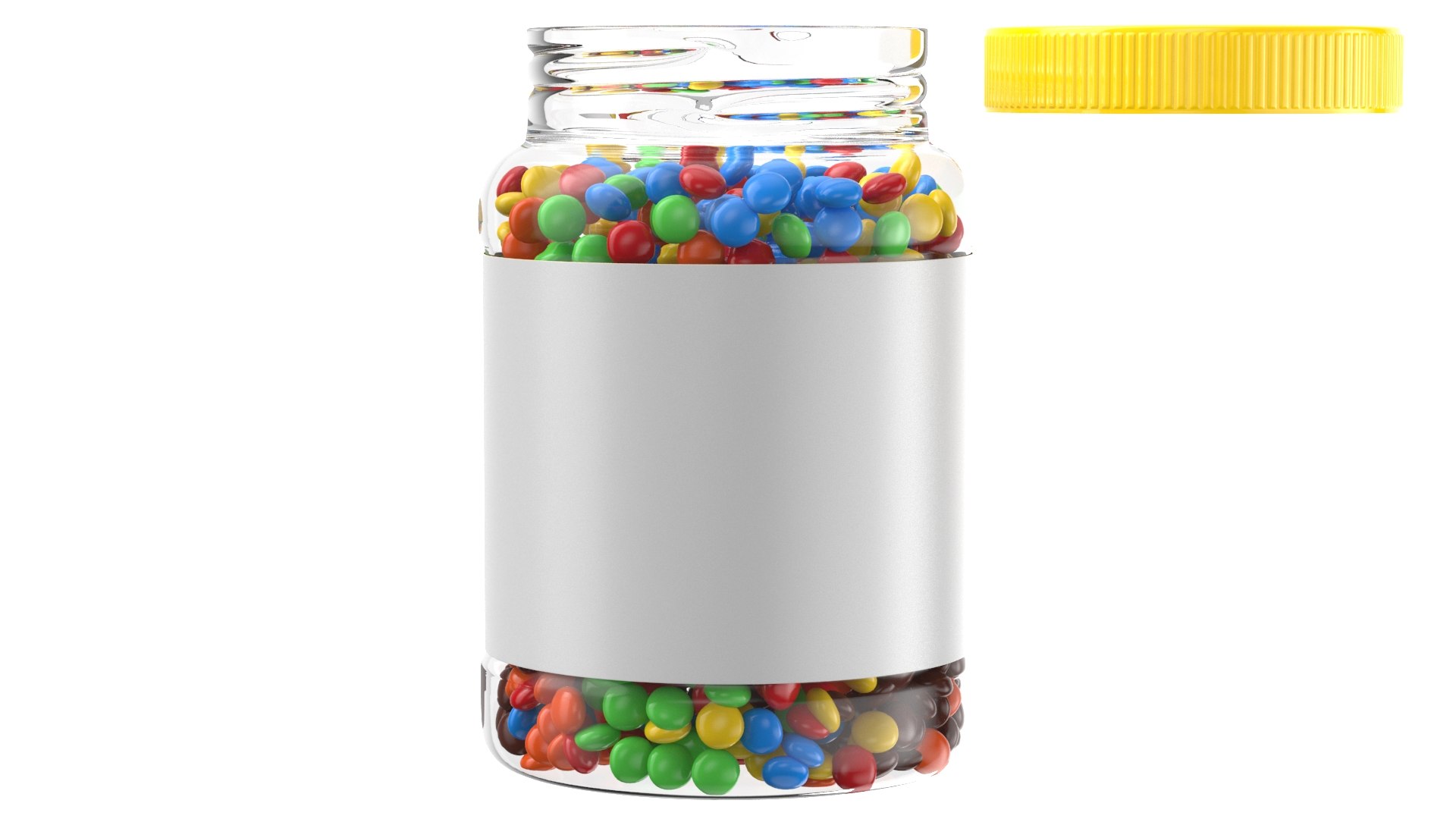 3D Candy Jar White Label Model - TurboSquid 1969872