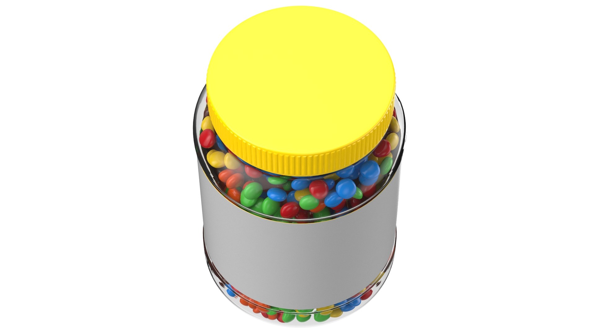 3D Candy Jar White Label Model - TurboSquid 1969872